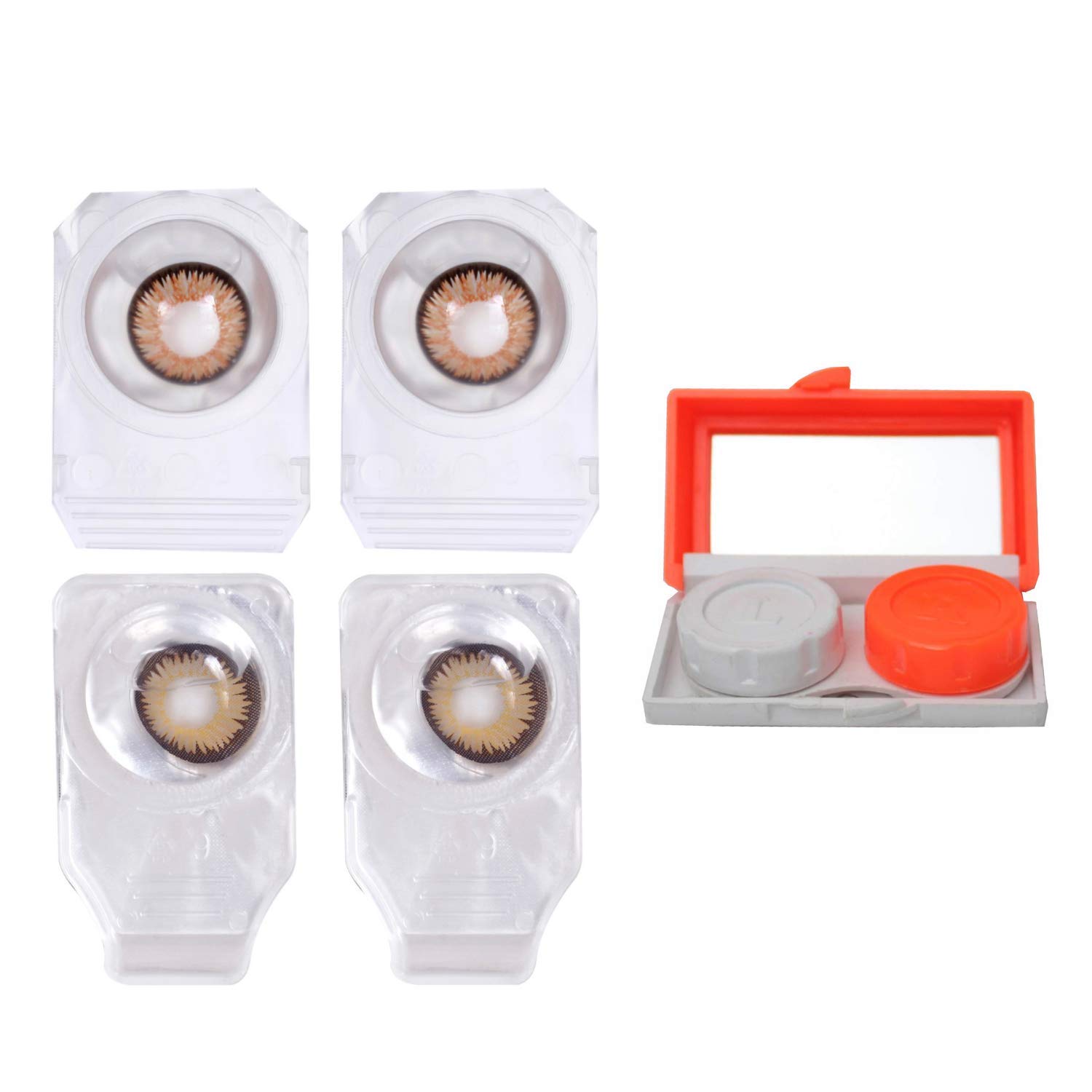Choice Empire Monthly Colored Contact Lenses Zero Power for Eye Combo ...