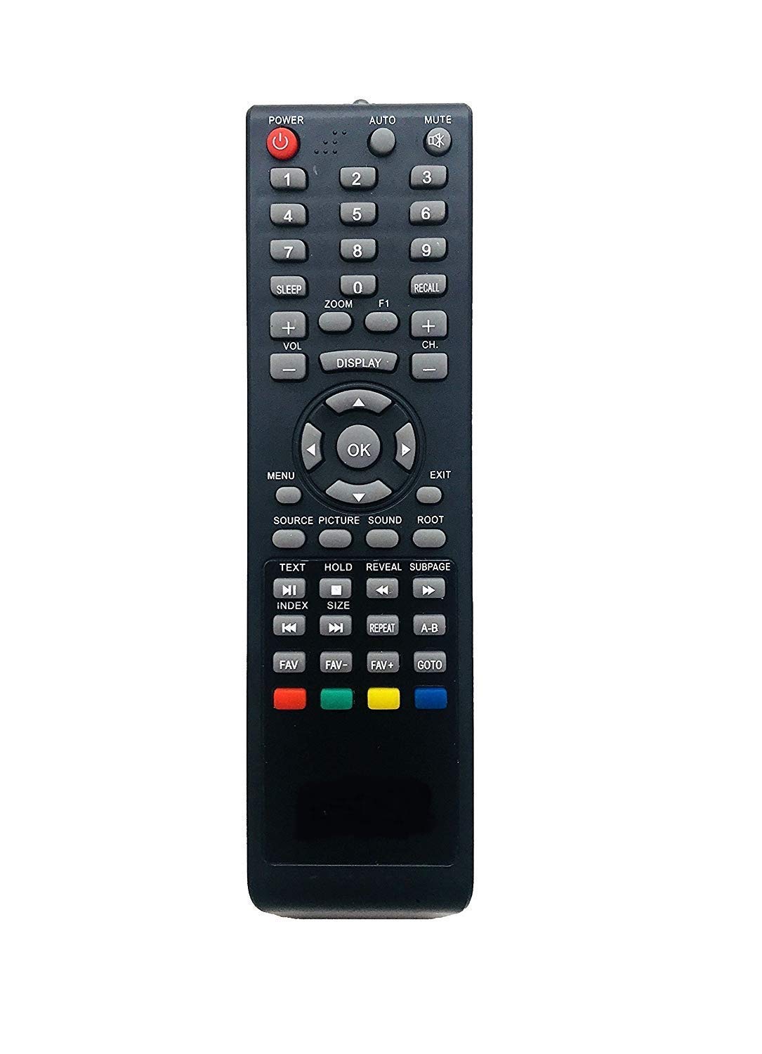 Remote Control for Lloyd/INTEX/Star/FUTEC/BPL Genus/VU LED TV LED 18-09 ...