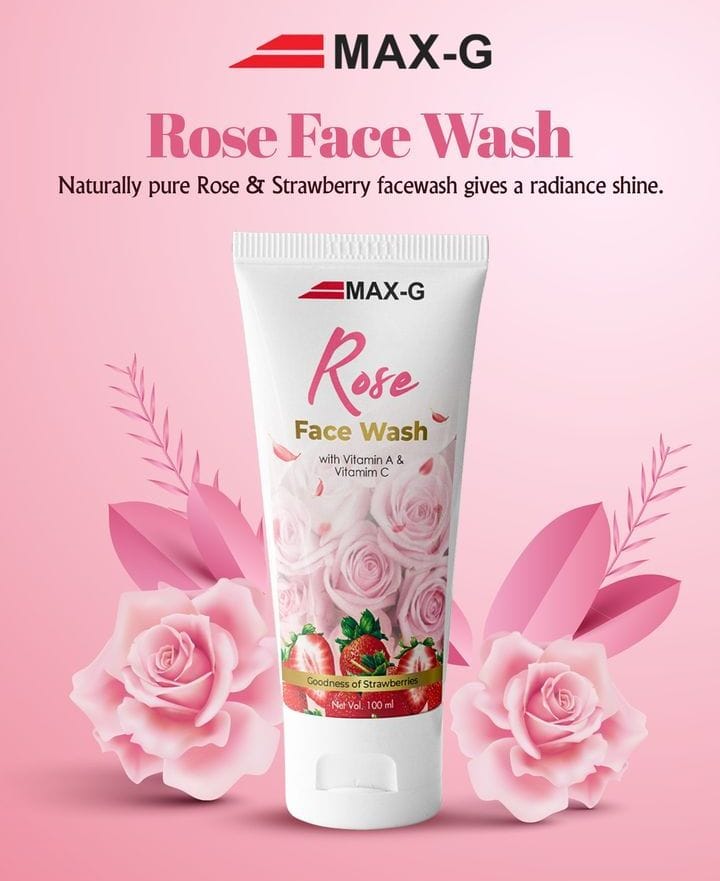 MAX-G Rose Face Wash - Vedson.in