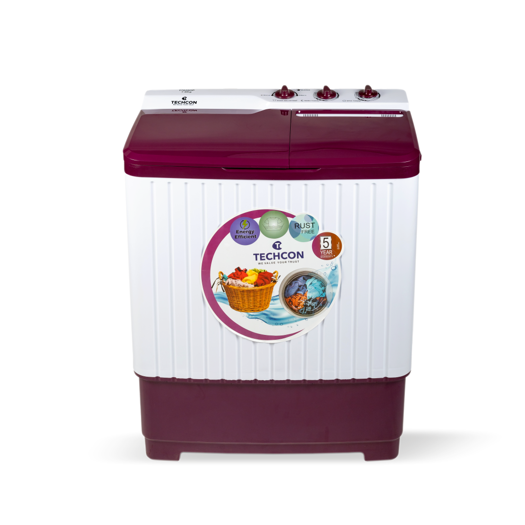 TECHCON | Washing Machine | SAWM T7020 TP | Red | 7 Kg - Vedson.in